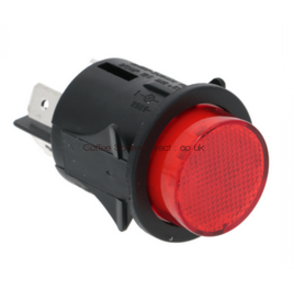 Wega round red switch W10963