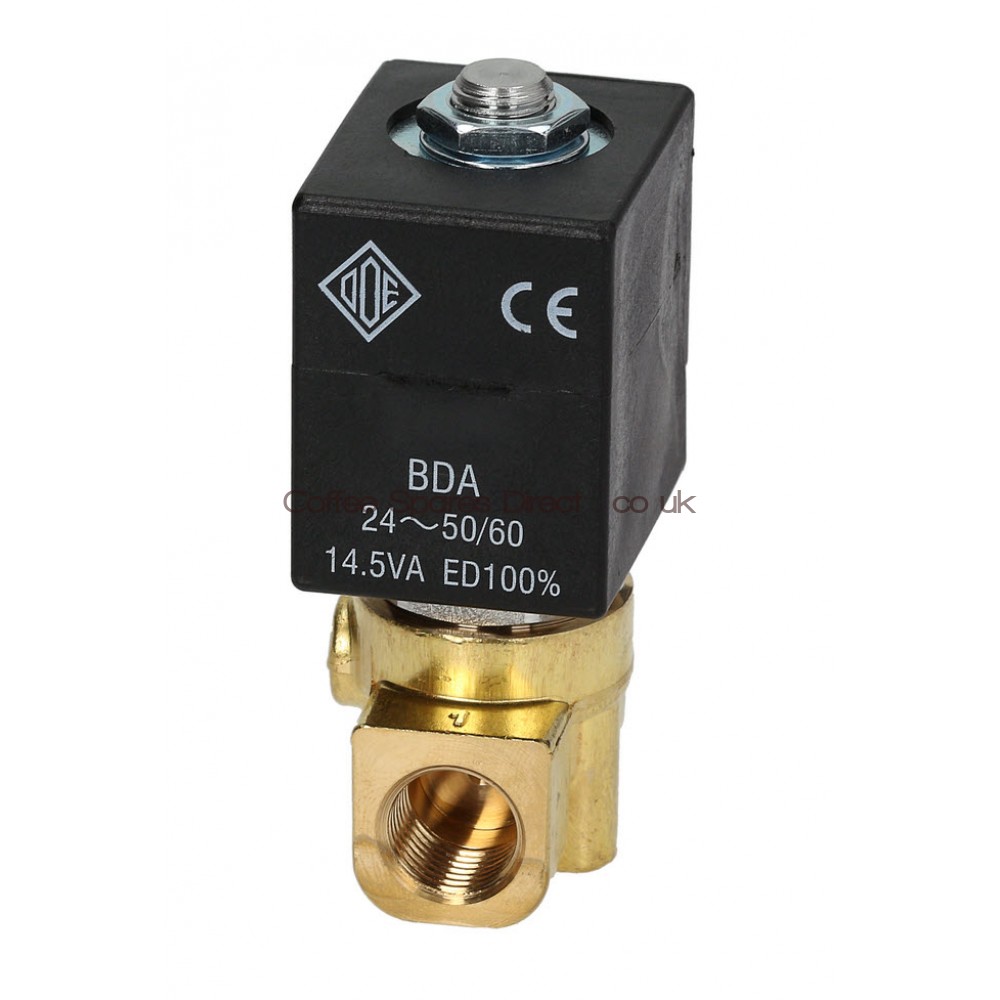 ODE 2 Way Solenoid Valve 1/4" and Coil 24 volts - BDA08024DS