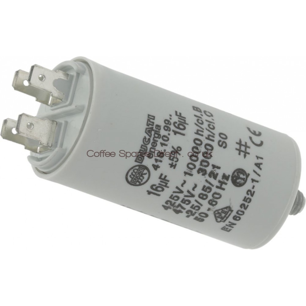 16μF Capacitor used on Coffee Shop Equipment